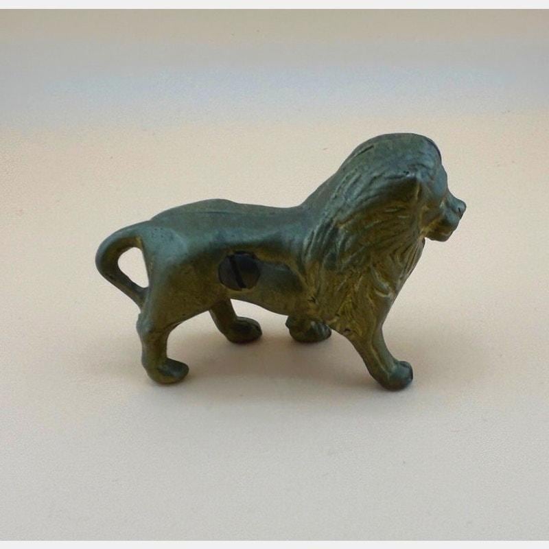 Cast Iron Bank Animal - Etsy