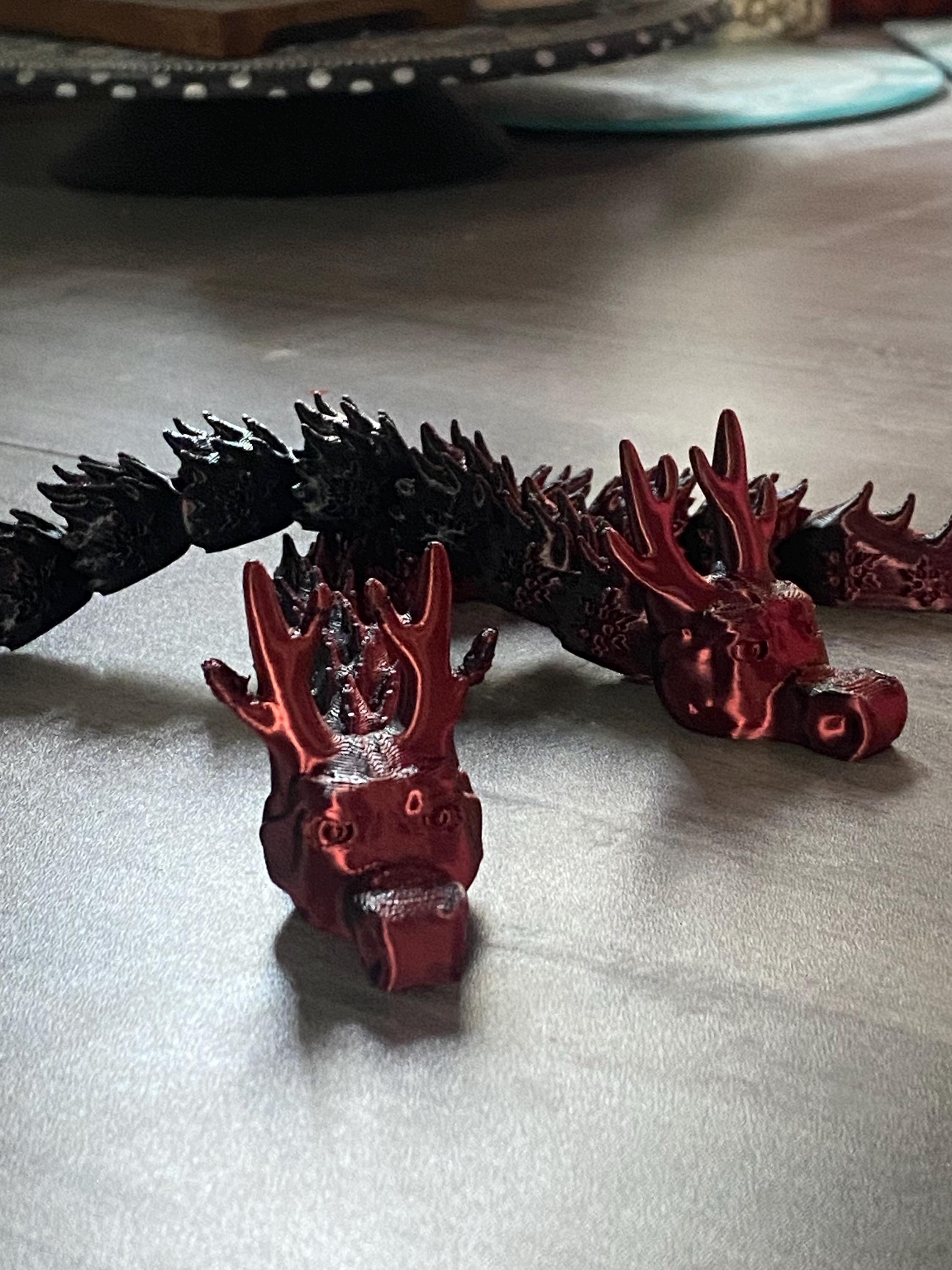 Articulated 3d-printed Red Dragon Figurines Unique Fantasy Decor - Etsy