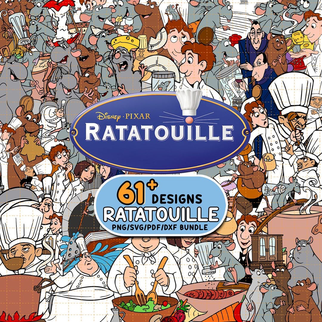 Remy Ratatouille Png Bundle Remy Mouse Chef Png Remy Rat Ratatouille ...