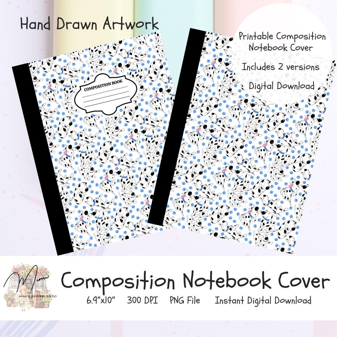 Printable Composition Notebook Cover PNG Back to School Personal ...
