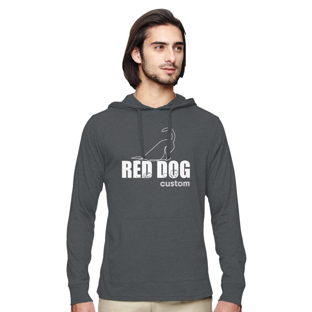 RED DOG Barnhunt With Dog Personalized Long-sleeve Hooded T-shirt - Etsy