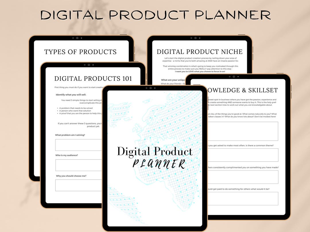 Digital Product Planner, Marketing Planner, Email Campaign, Work ...