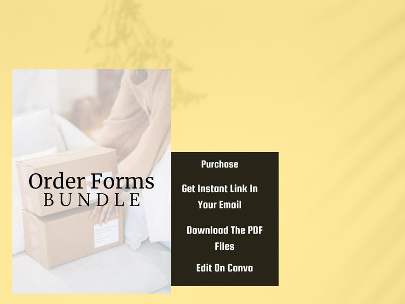 12 Fillable Order Forms Bundle, T-shirt Order Form, Mug Order Form ...