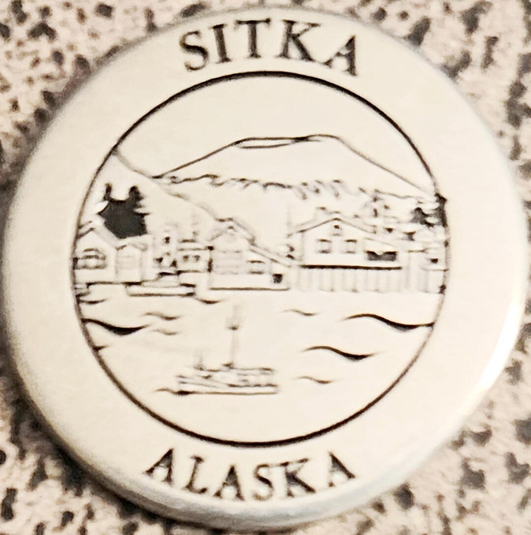 Sitka Alaska - Harbor and Town View Token. - Etsy