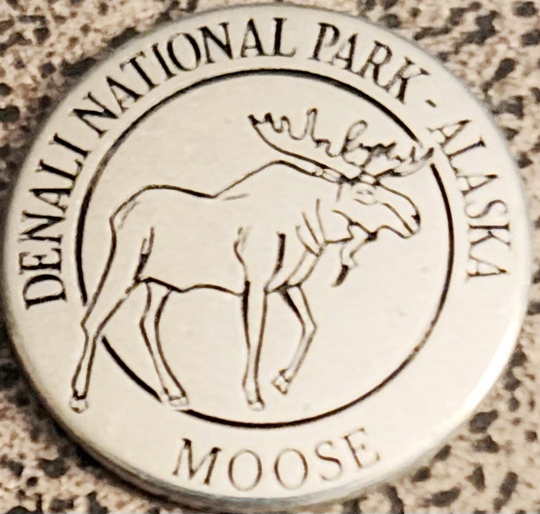 Denali National Park Moose Benchmark Token - Etsy