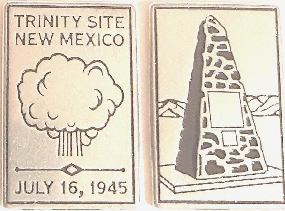 Trinity Atomic Bomb Test Site -white Sands National Park Type Token ...