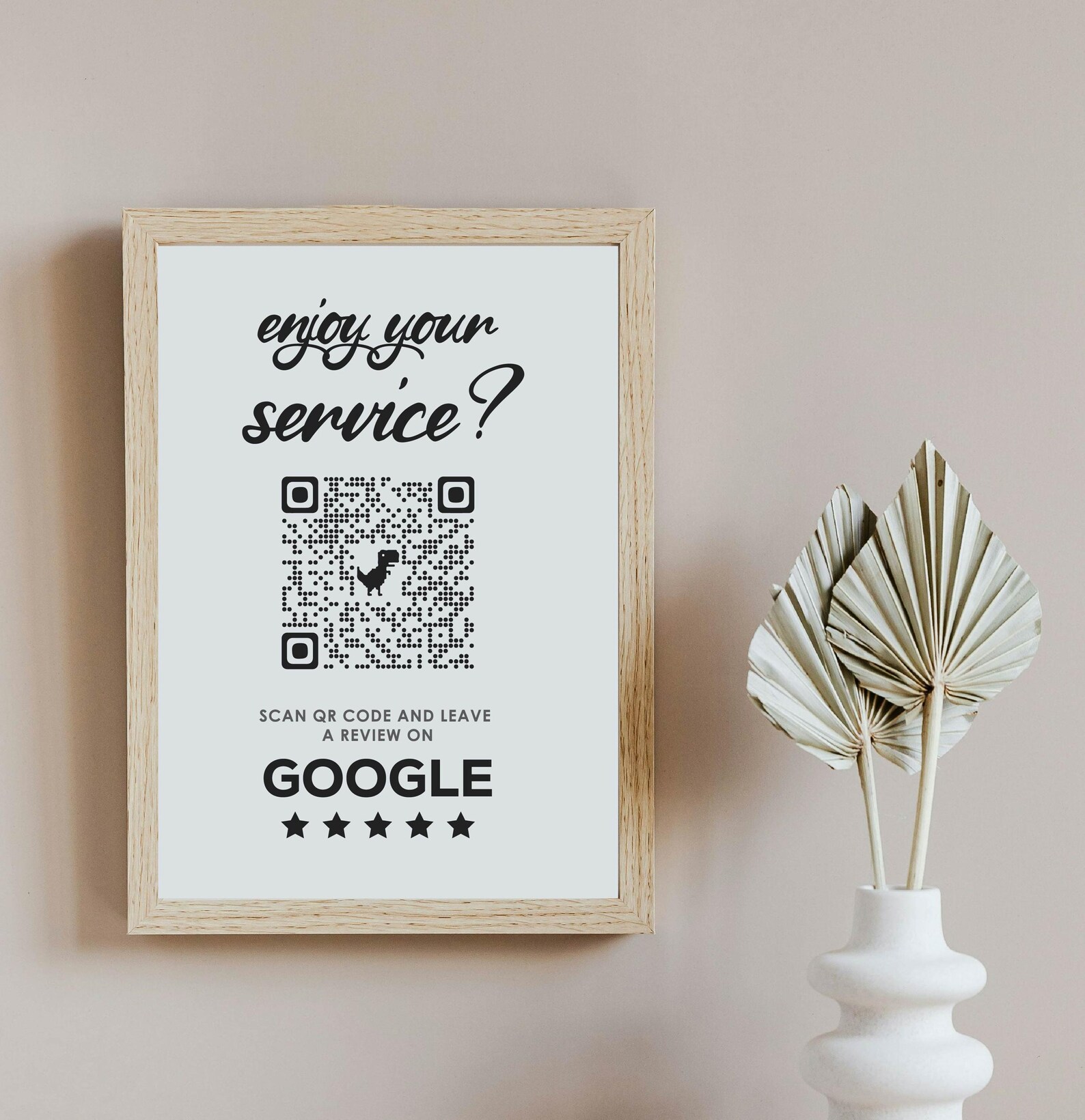 Business Review QR Code Sign Template (digital Download) - Etsy