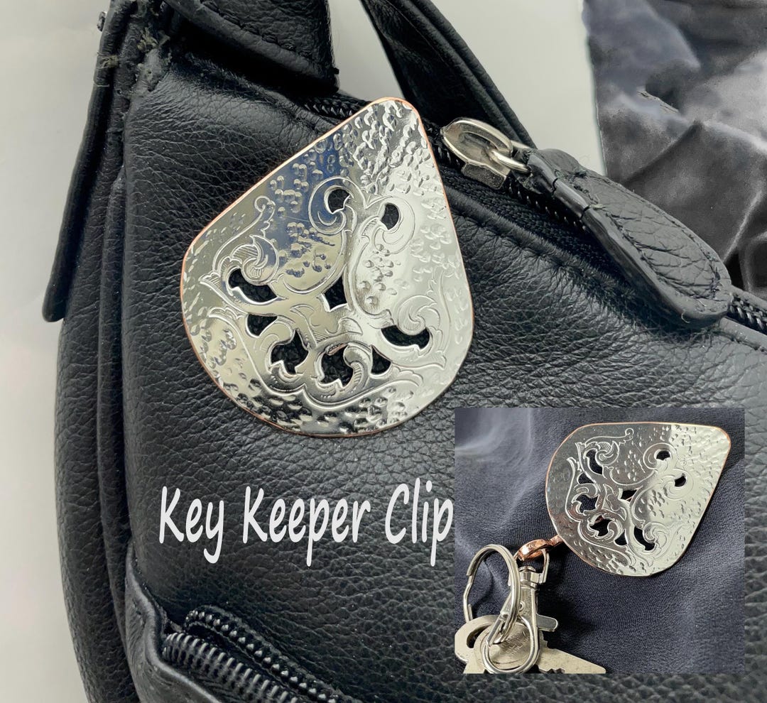 Silver Key Keeper Clip, Don't Dig in the Bottom of Your Purse Looking ...