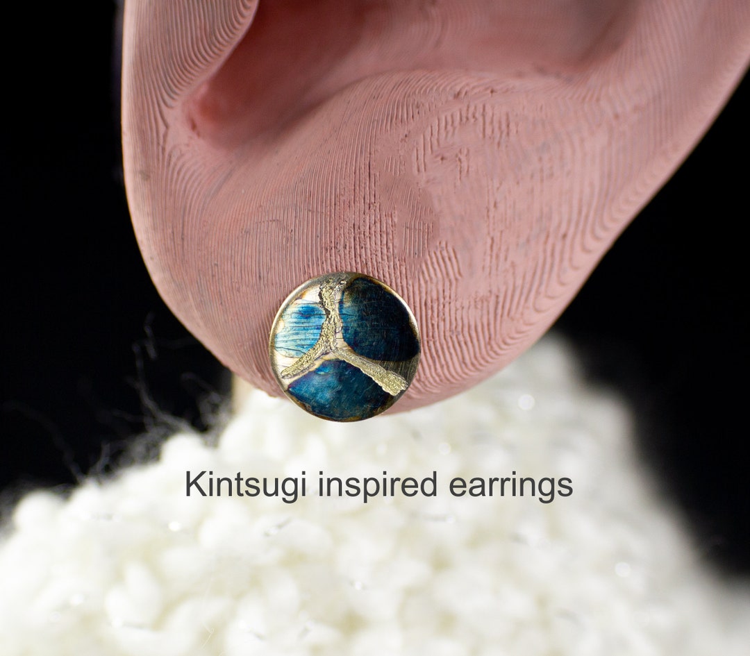 Kintsugi Style Earrings by Itsvera Inspired by Japanese Kintsugi ...