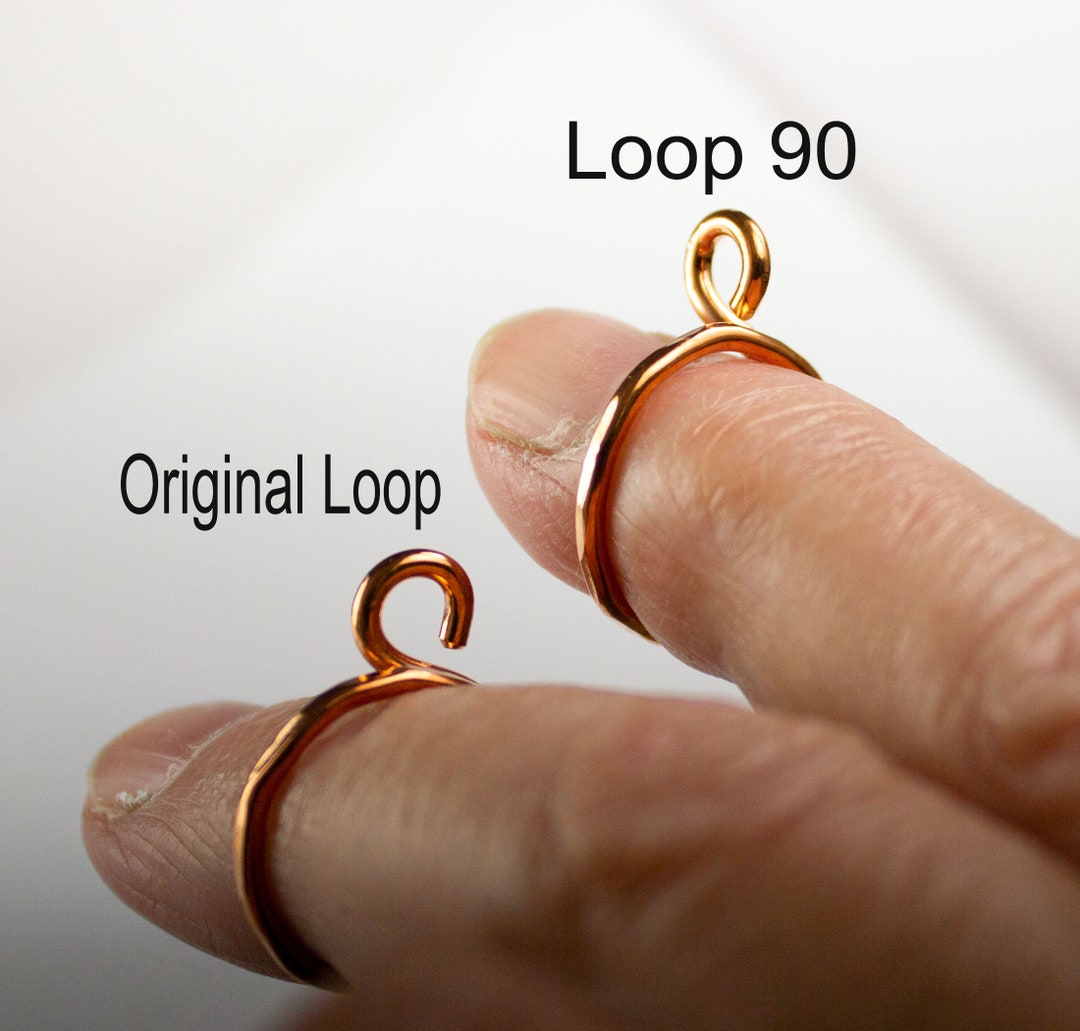 2 Loop Styles of Custom Made Knitting Tension Rings & Crochet Tension ...