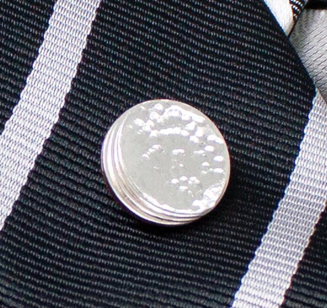 Silver Textured Tie Pin Made From Vintage Silver, Tie Pin for Business ...