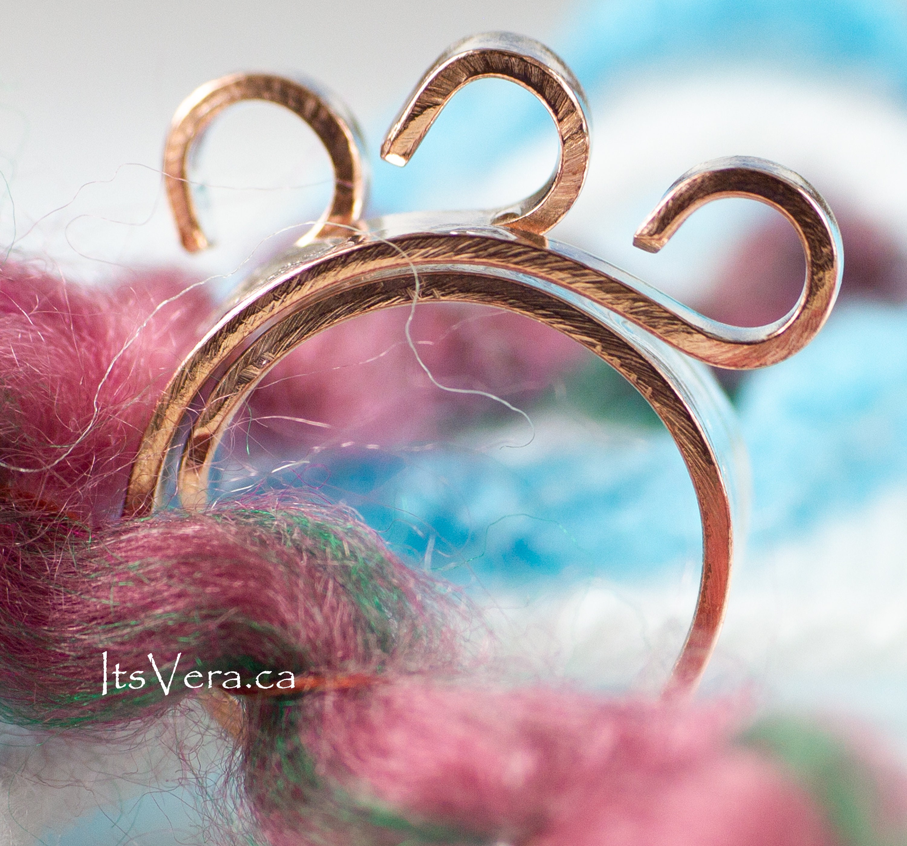 The Original Bespoke 3 Loop Knitting Rings Original Crochet - Etsy