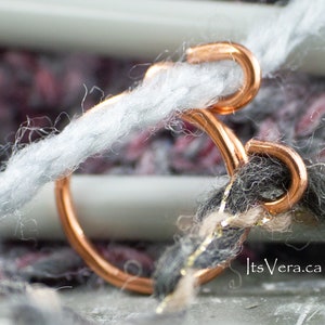 Custom Knitting Rings 2 Loop Original Design by Vera Yarn - Etsy