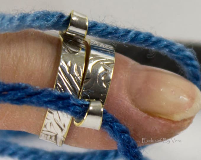Custom Knitting Rings 2 Loop Original Design by Vera Yarn - Etsy
