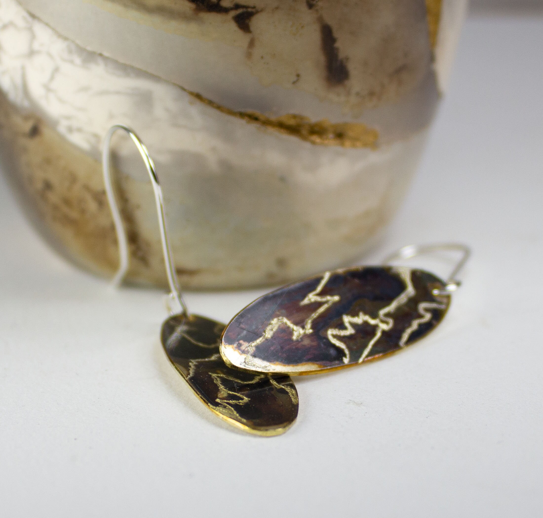 Kintsugi Earrings for the 2022 Kintsugi Jewellery Collection | Etsy