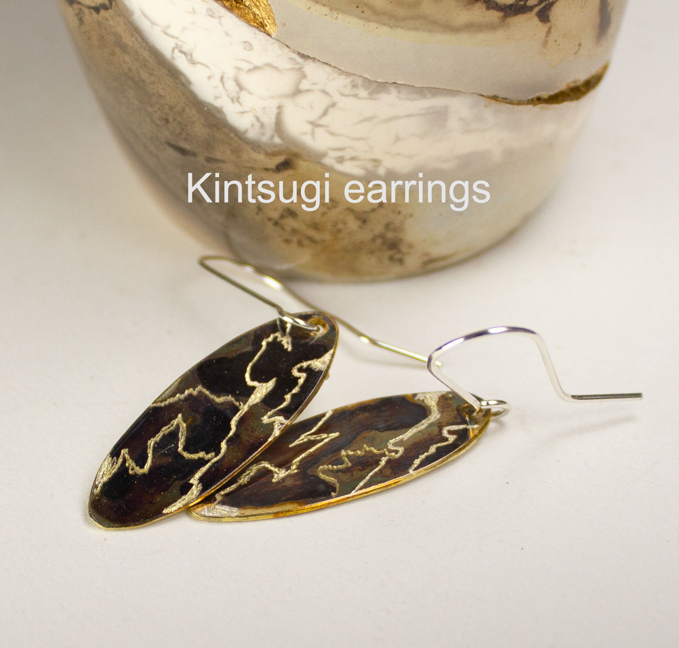 Kintsugi Earrings for the 2022 Kintsugi Jewellery Collection | Etsy