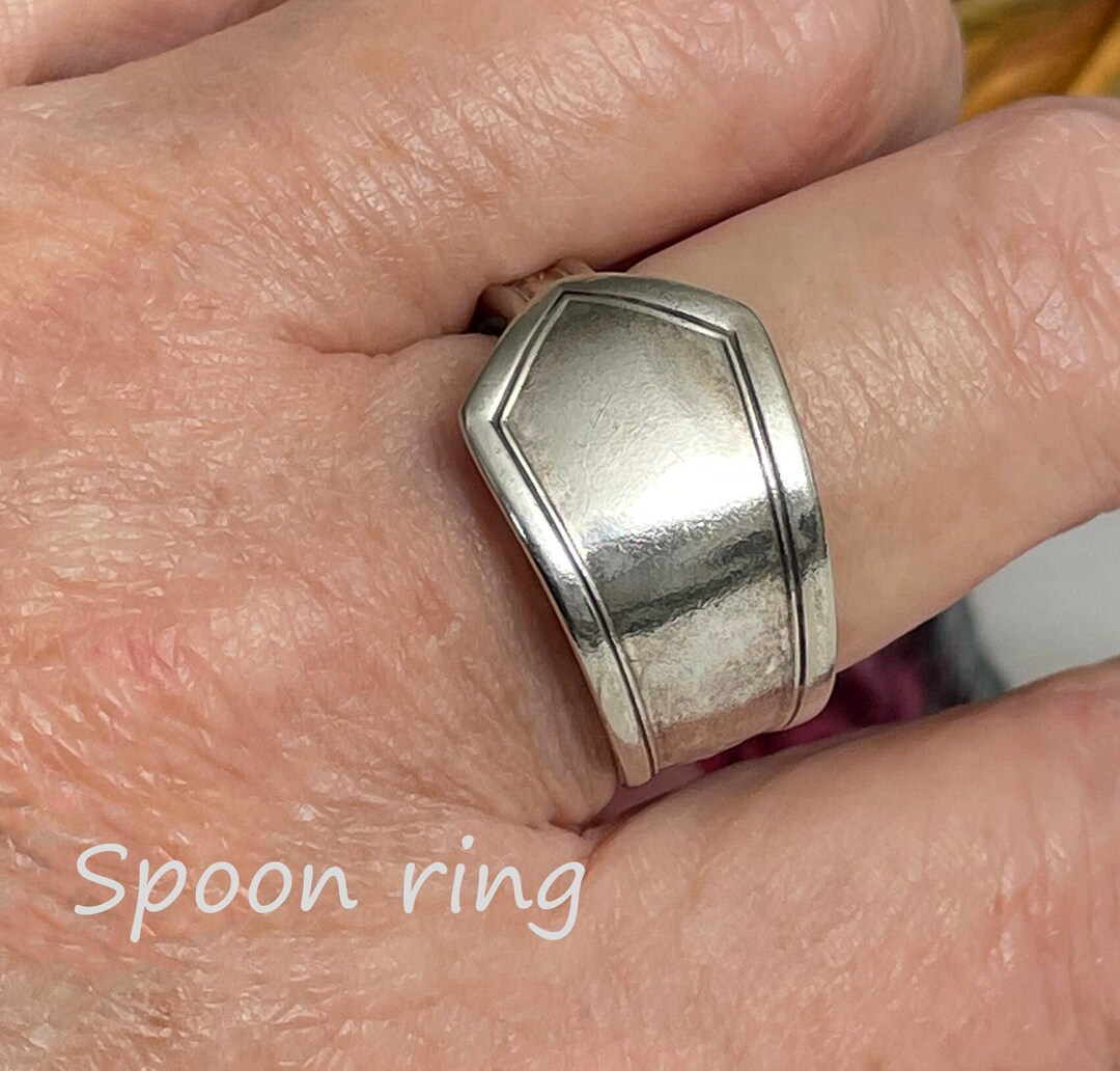 Vera Meticulously Transforms Vintage Teaspoons Into Stunning Rings ...