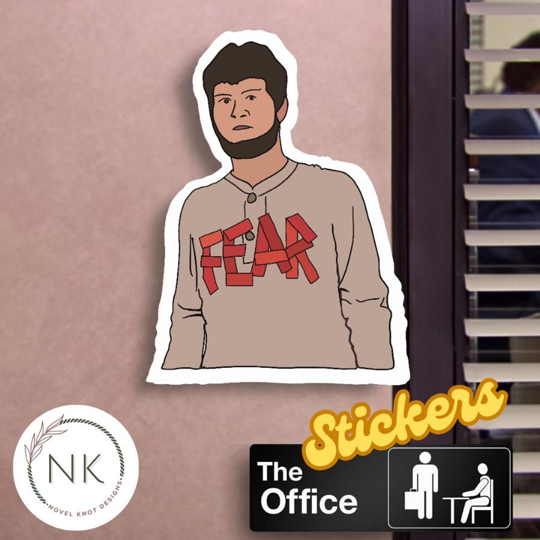 Mose From the Office Sticker in FEAR Shirt | Perfect Gift for Office ...
