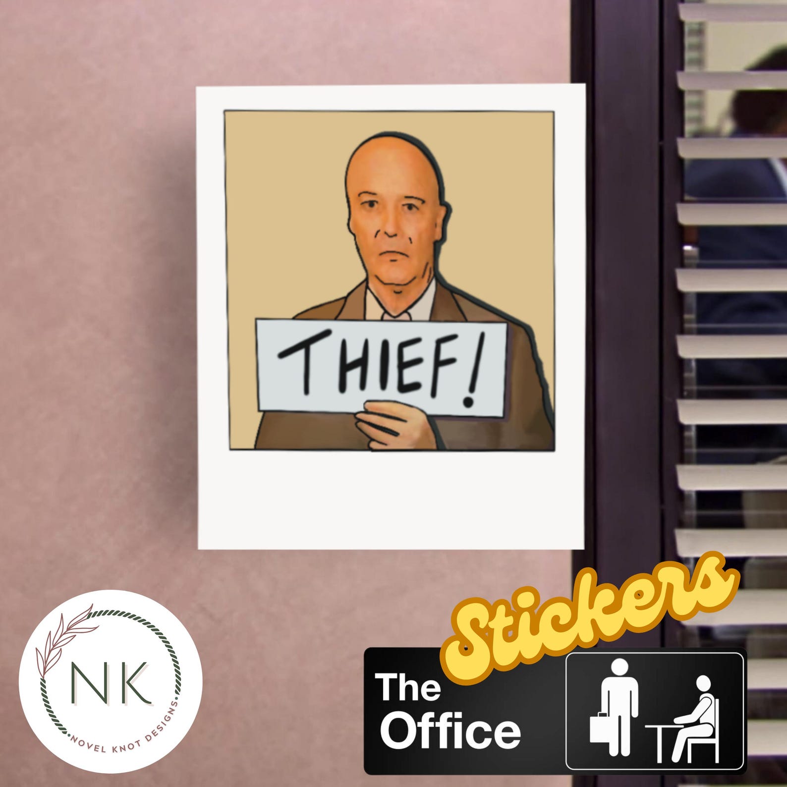 Creed Bratton 'thief' Polaroid Sticker - the Office TV Show Fan Gift - Etsy