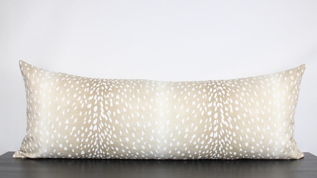 Antelope Deer Print Extra Large Lumbar| Elegant Animal Printed Pillow ...