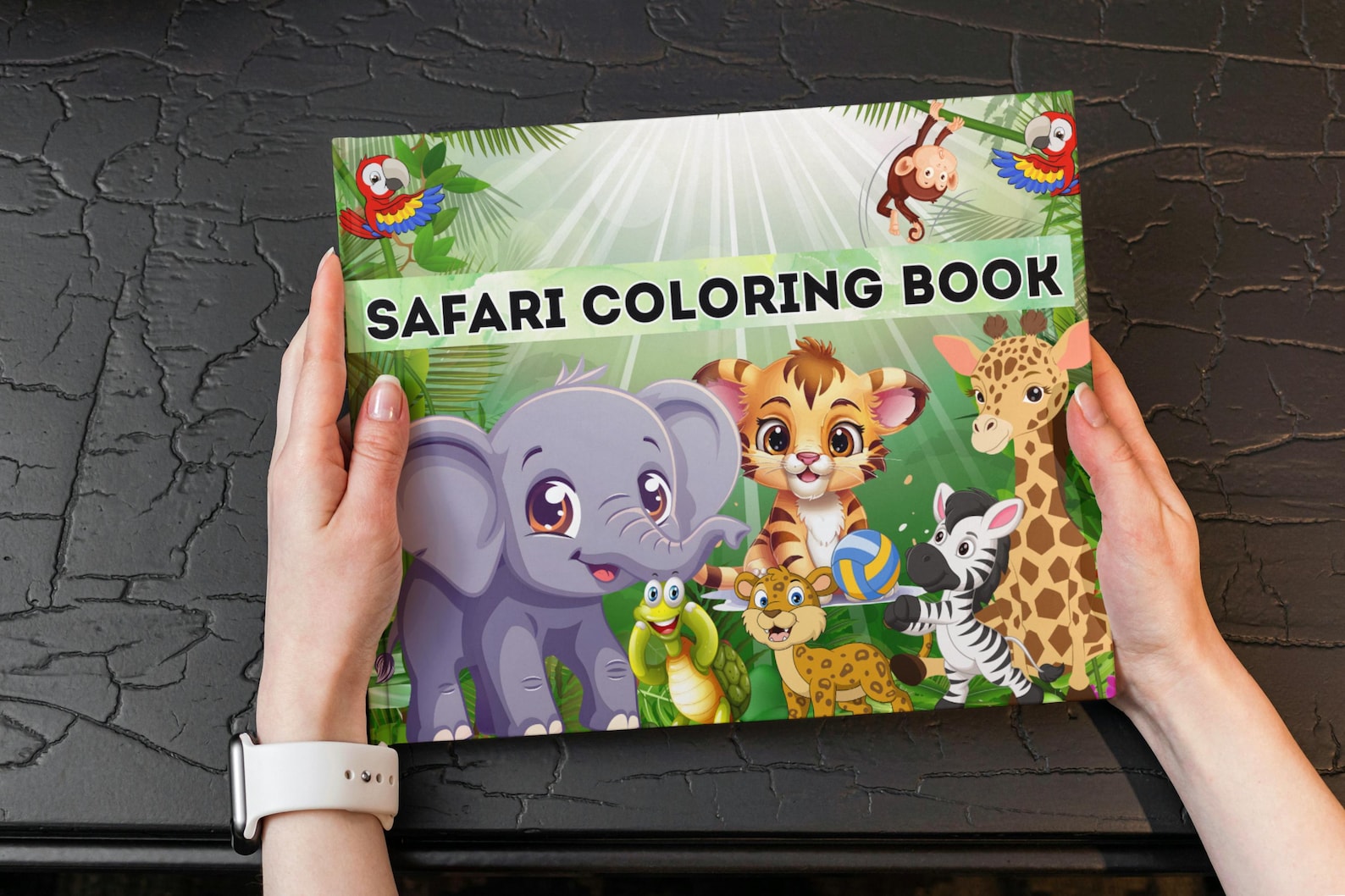 Safari Animals Coloring Book for Kids 200+ Pages | Wild Animals Book ...
