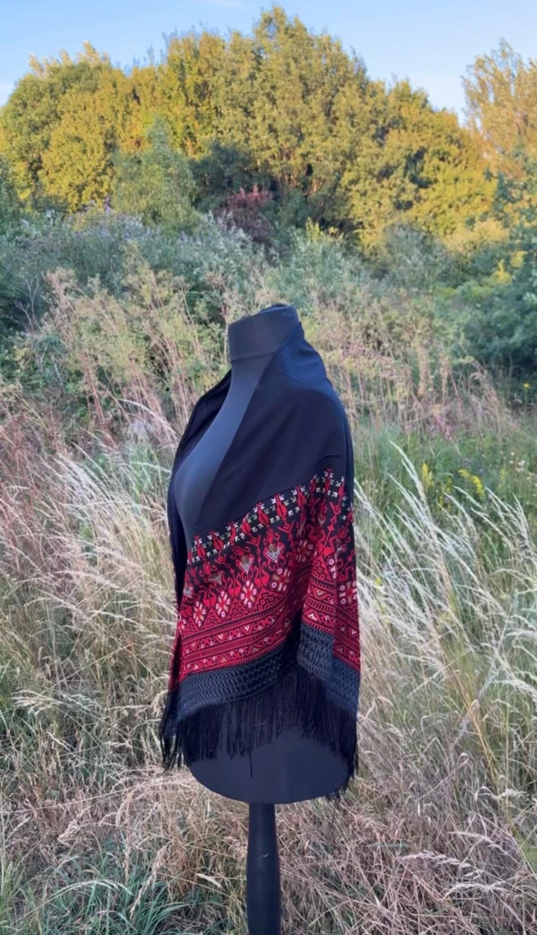 Tatreez-inspired Palestinian Shawl – Machine Embroidery Design - Etsy