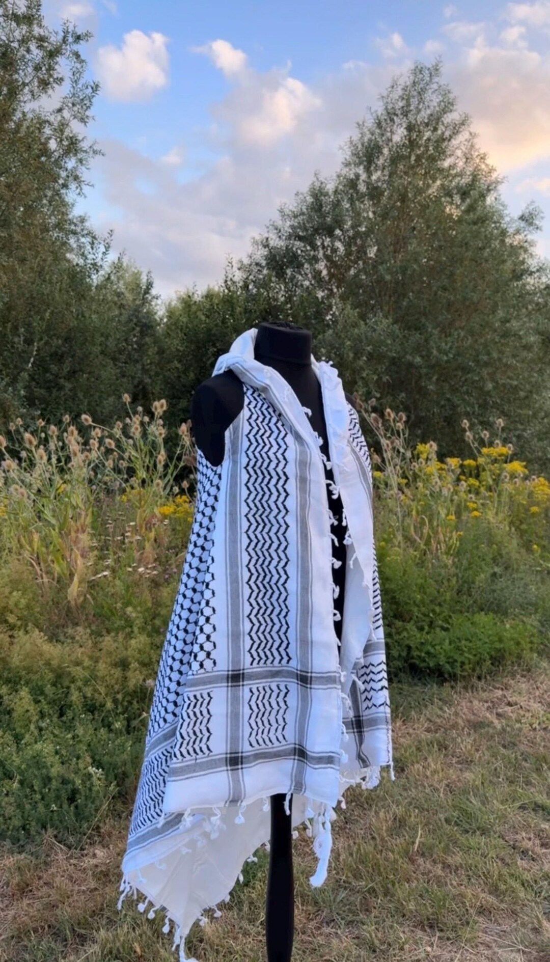 Kufiyyeh Hooded Cardigan With Handmade Tatreez - Etsy