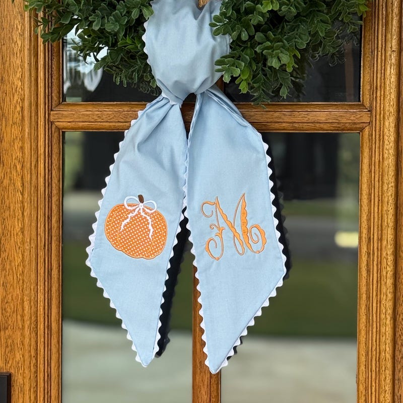 Fall Sash for Box Wreath - Etsy