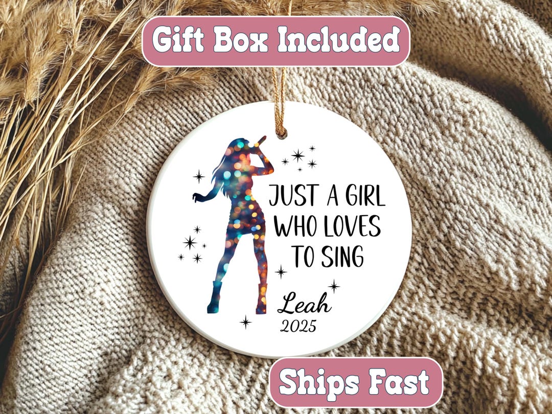 Singer Ornament Gift for Singer Singing Ornament Gift Karaoke Lovers ...