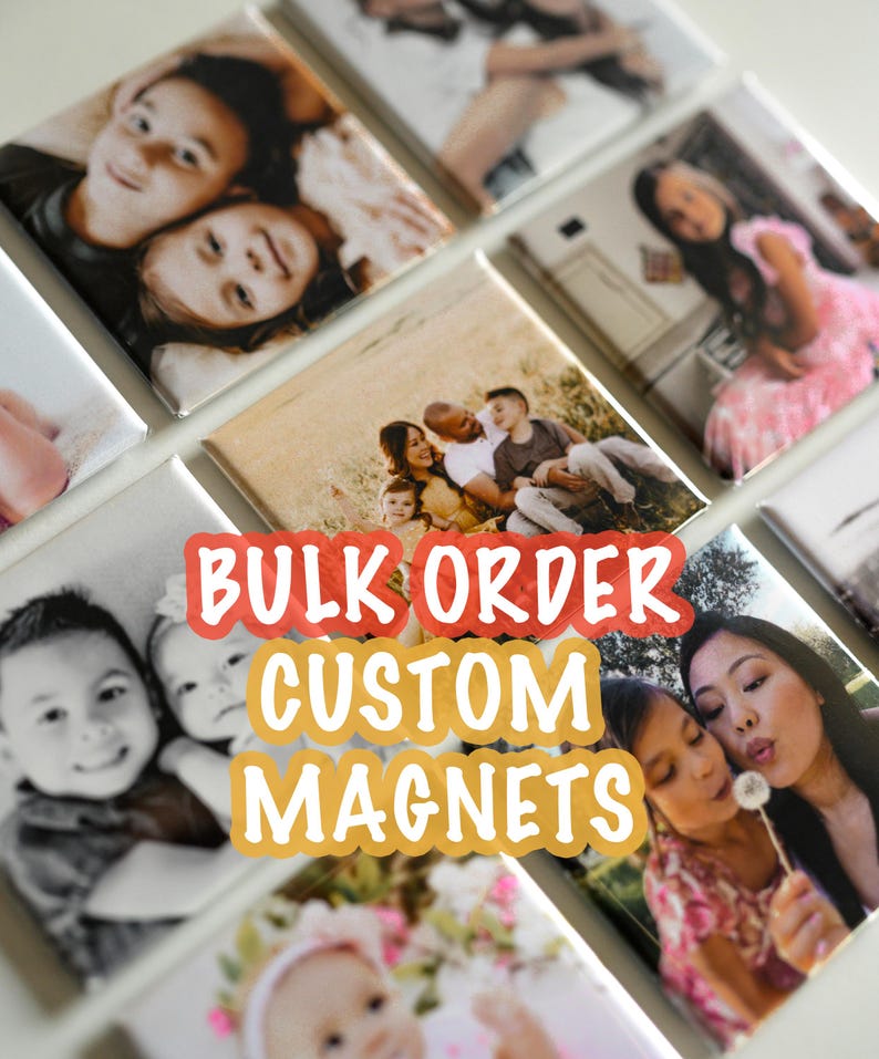 Custom Bulk Order Photo Magnets – 2 Inch Personalized Fridge Magnets ...