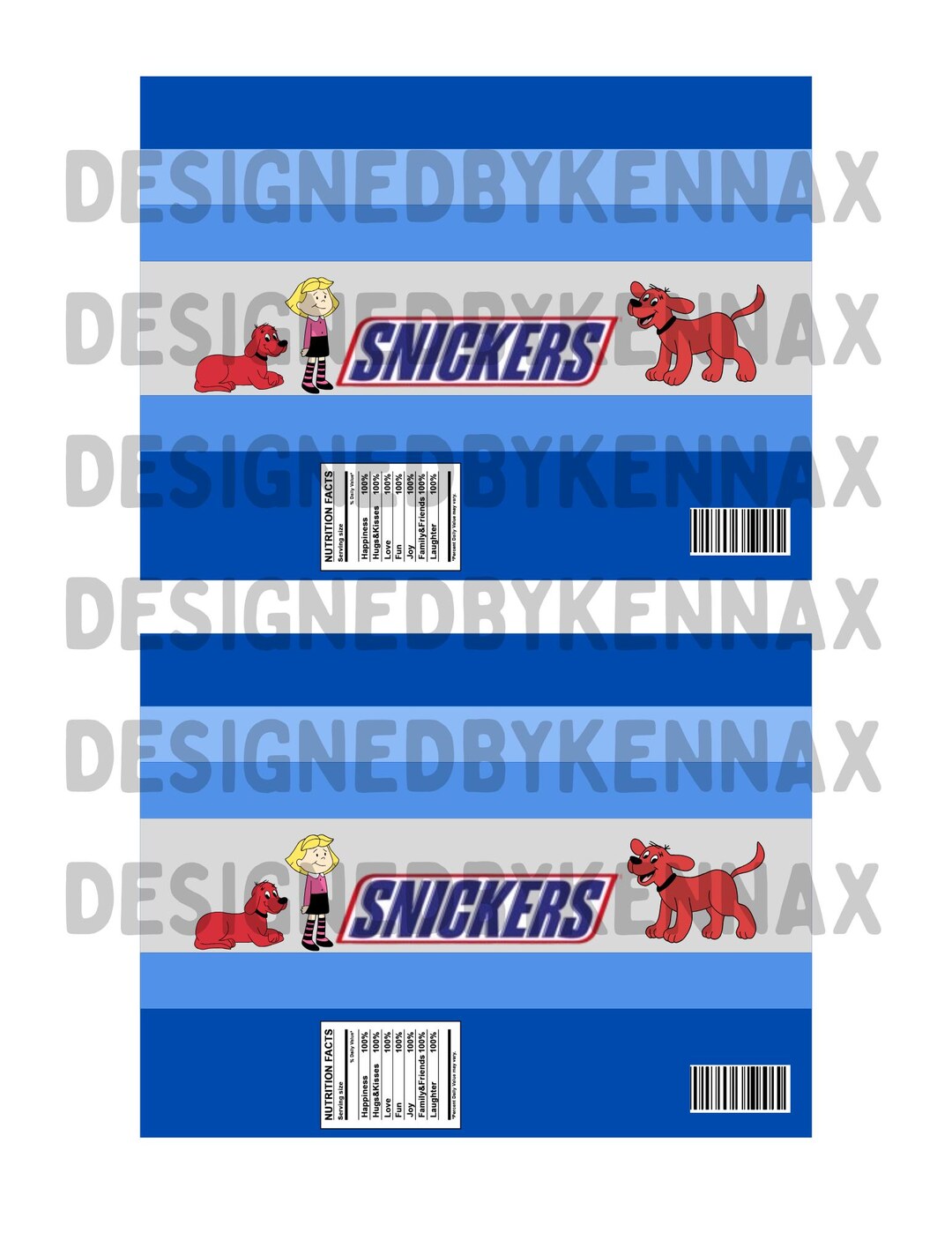 Red Dog Wrap, Snickers Candy, Template, Svg, Png, Chip Bag, Birthday - Etsy