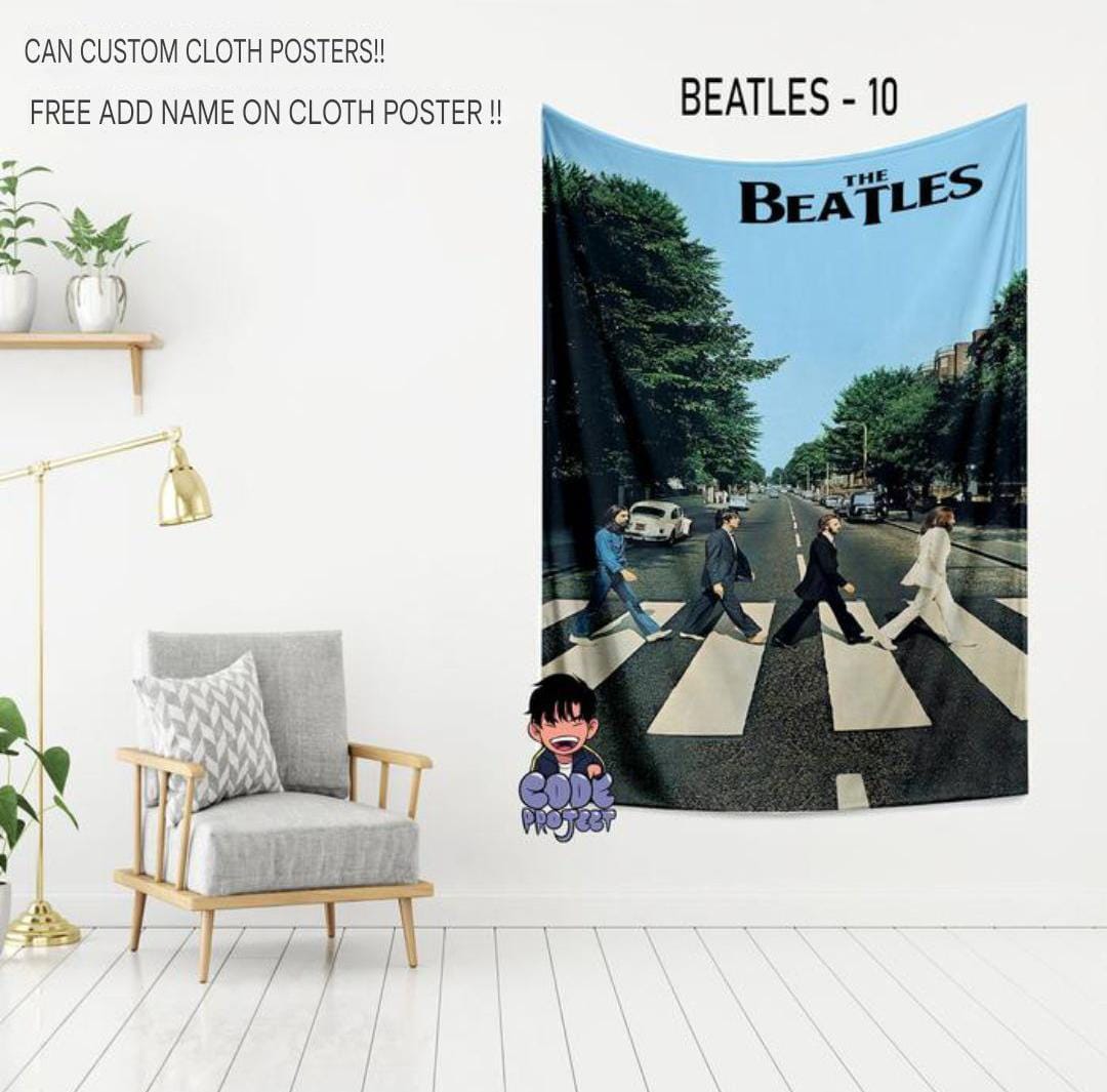 The Beatles Wall Decoration - Cloth Wall Decor - Vintage Room Wall ...