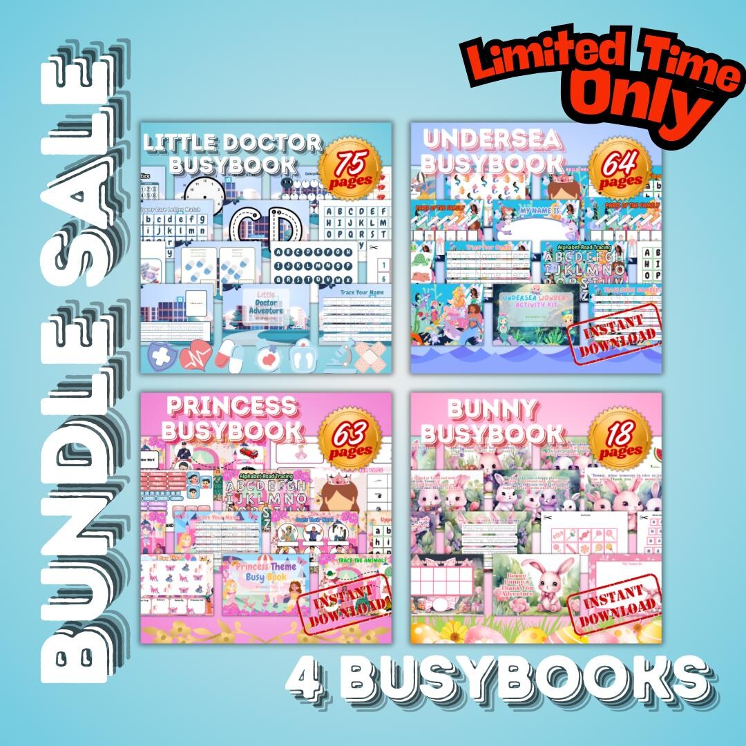 Busybook Bundle | EDITABLE PRINTABLE BUSYBOOKS - Etsy