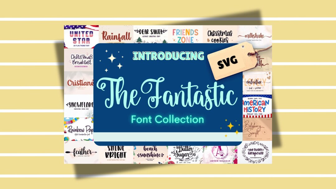The Christmas Font Collection Bundle, Fantastic Font, Christmas Font ...