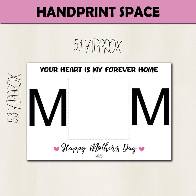 Mother's Day Flower Handprint Art Craft Printable | Kids Mothers Day ...