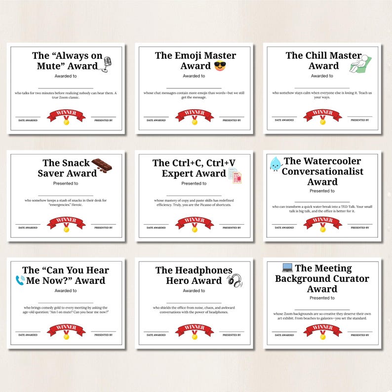 Funny Employee Appreciation Awards Certificate | Editable Funny Work ...