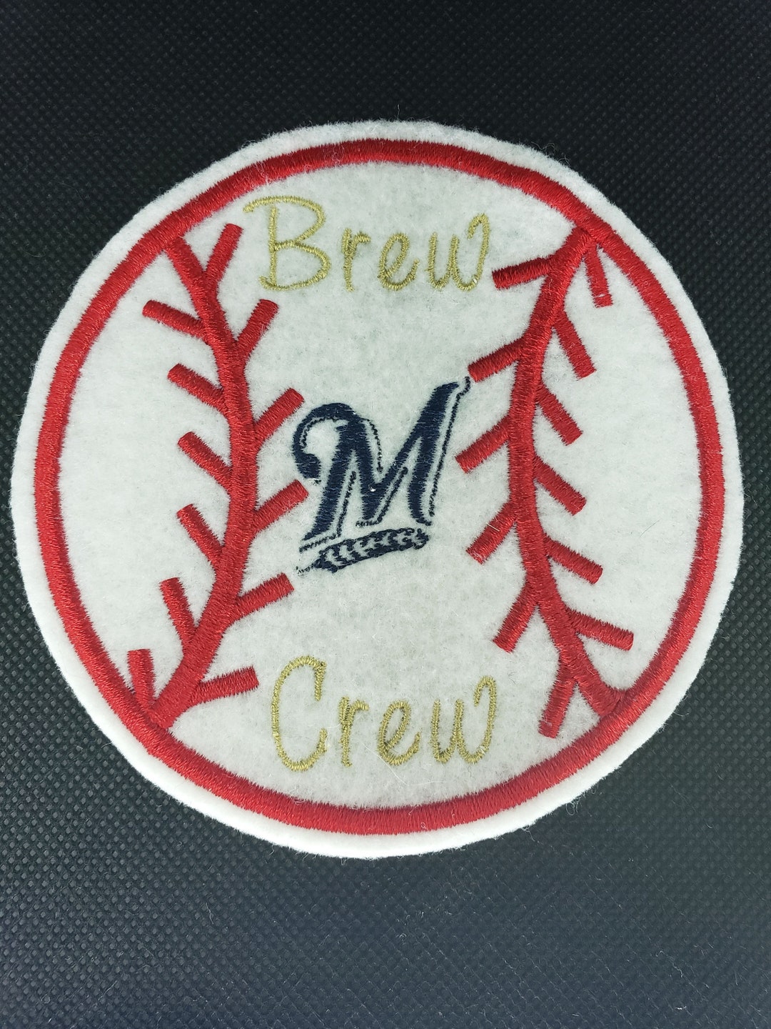 Brewers Inspired Embroidered Baseball Iron on Patch - Etsy