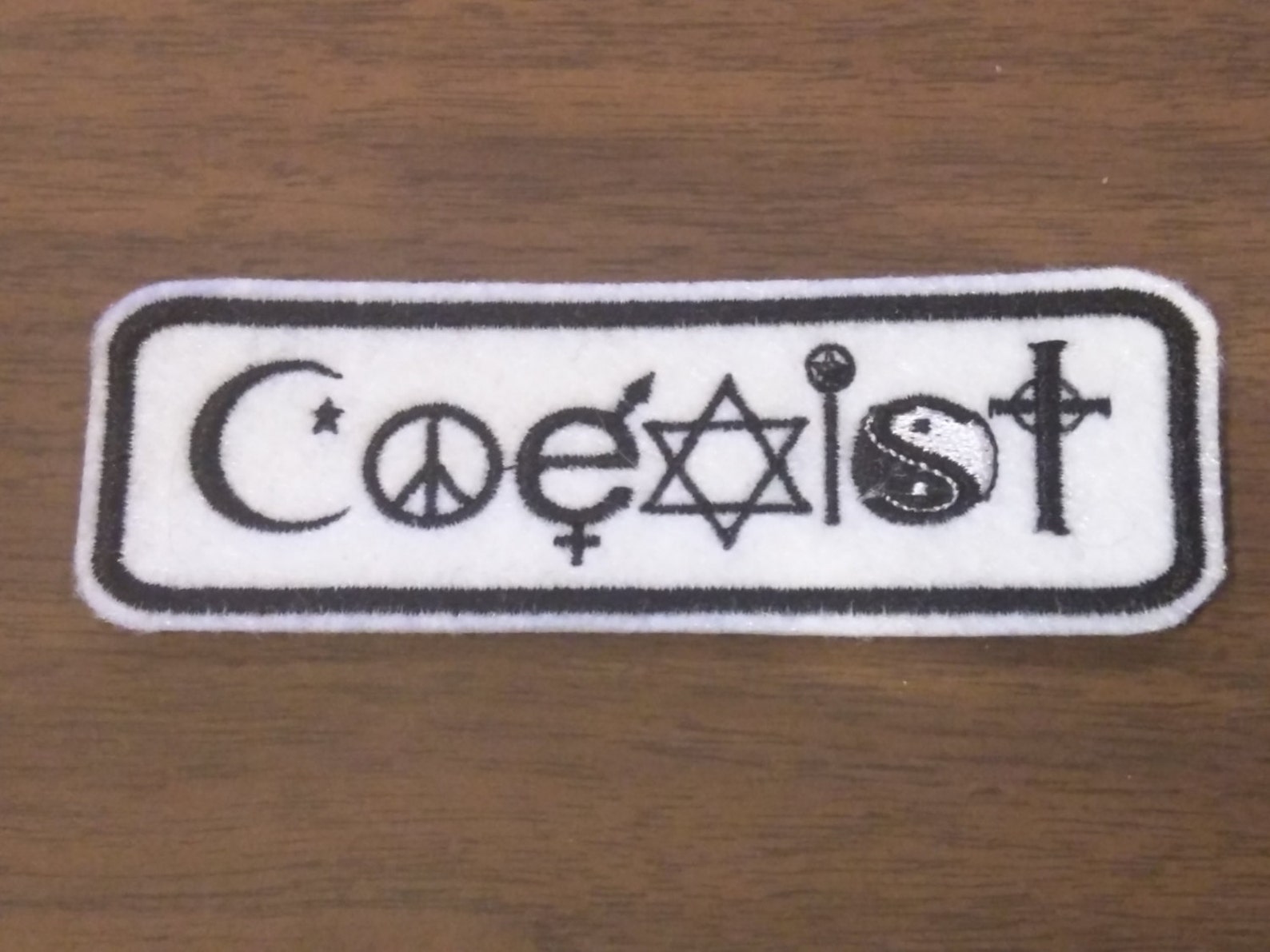 Coexist Embroidered Iron on Patch - Etsy