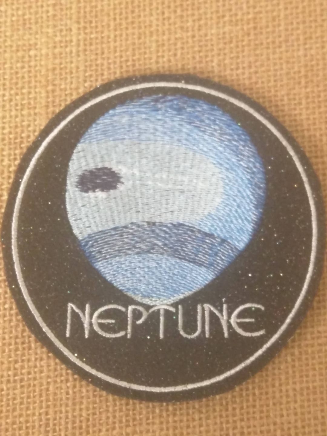 4 Inch Planet Neptune Embroidered Iron on Patch - Etsy