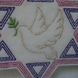 Embroidered Silver Pink and Purple Jewish Star Iron on Patch - Etsy