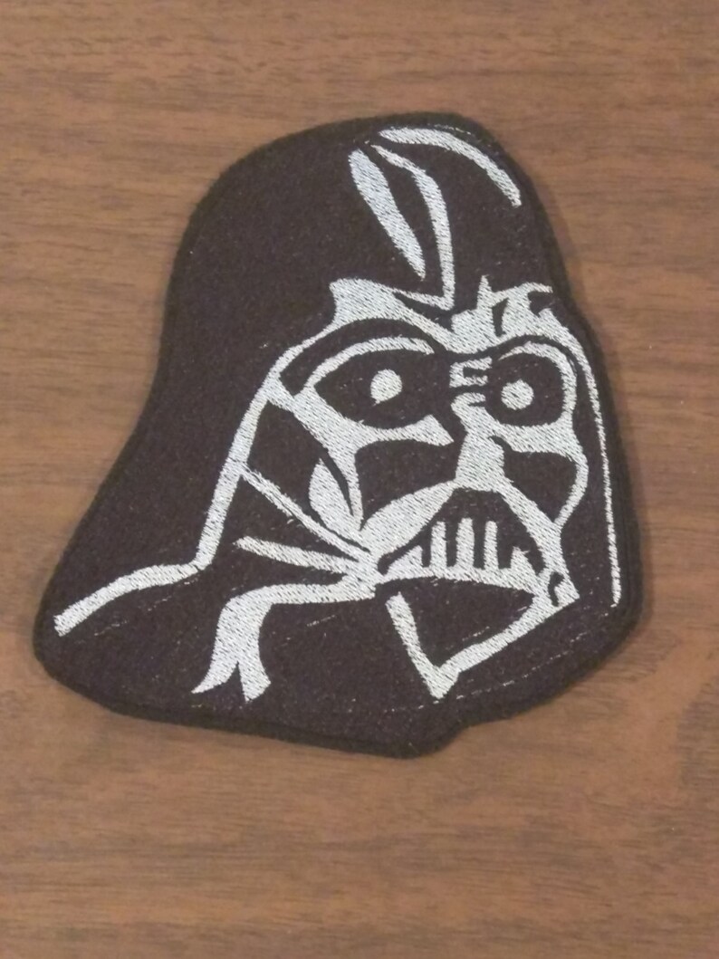 Darth Vader Inspired Embroidered Iron on Patch - Etsy