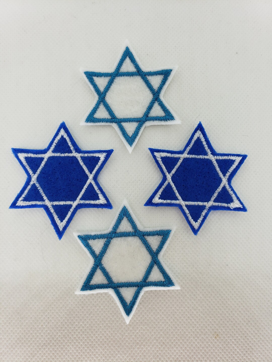 Single Two Inch Star of David Embroidered Iron on Patch, Truly ...