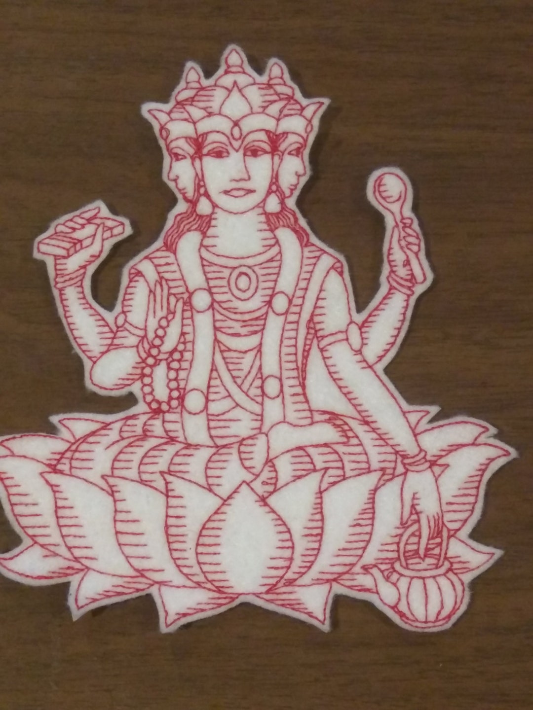 Redwork Embroidered Brahma Iron on Patch - Etsy