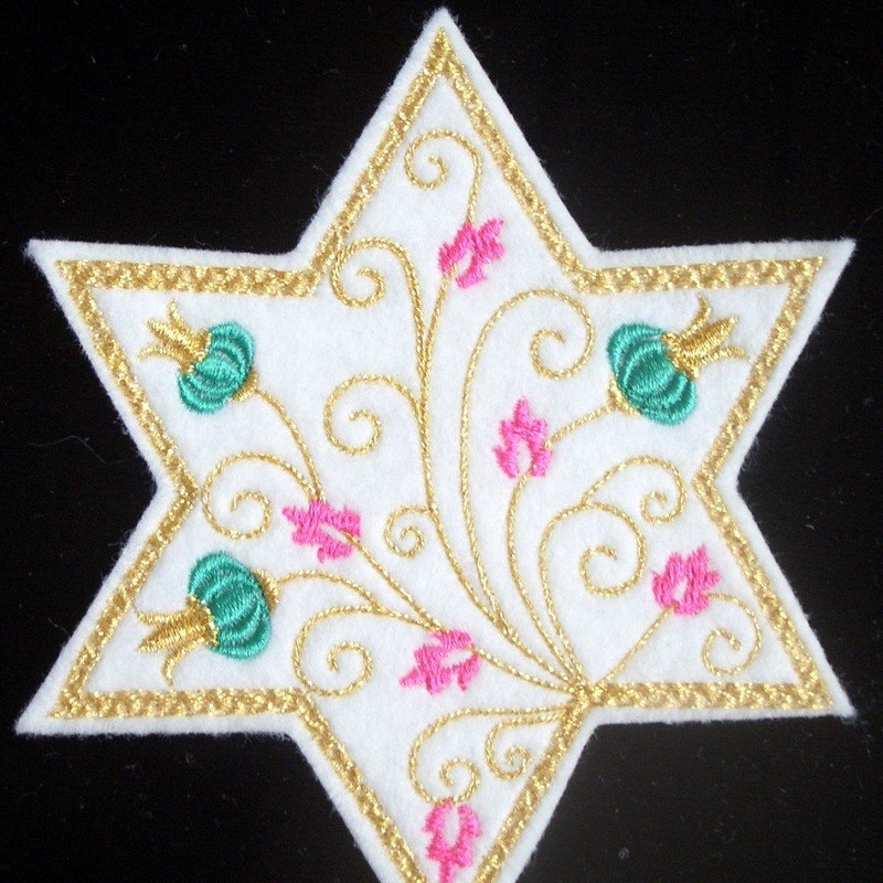 Embroidered Star Patches Gold - Etsy