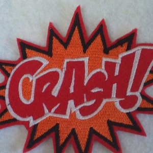 CRASH Super Hero Embroidered Iron on Patch - Etsy