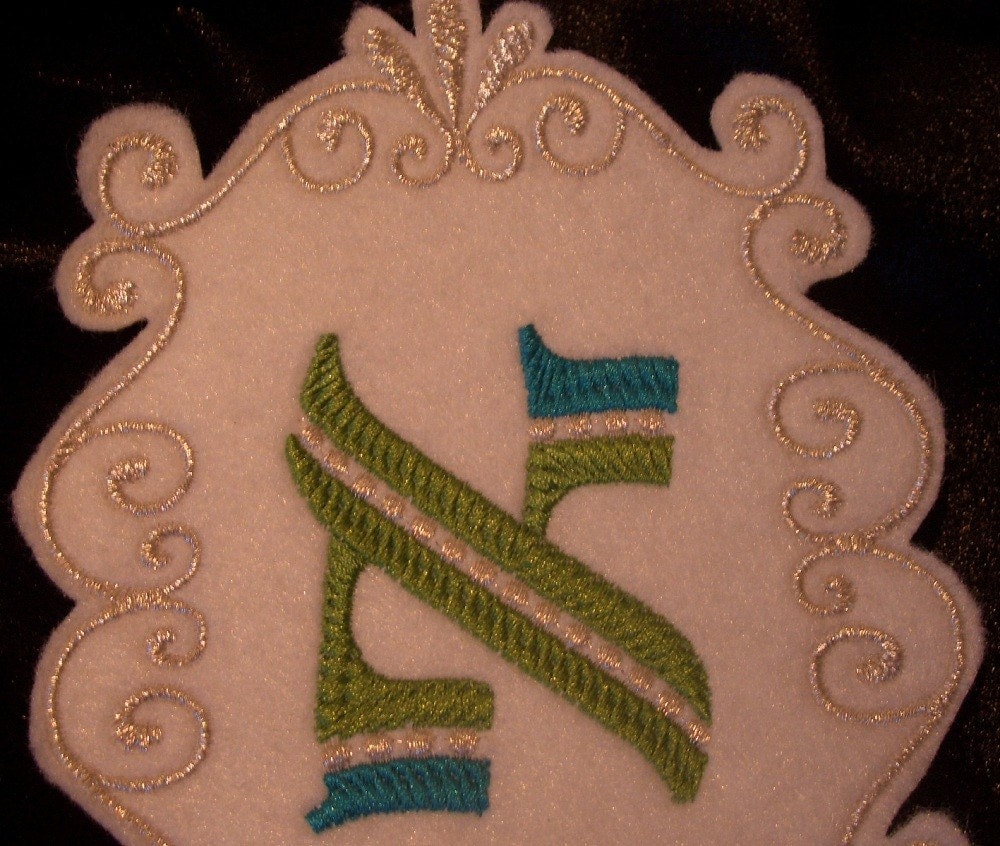 Beautiful Embroidered Hebrew Letter of Your Choice Iron on | Etsy