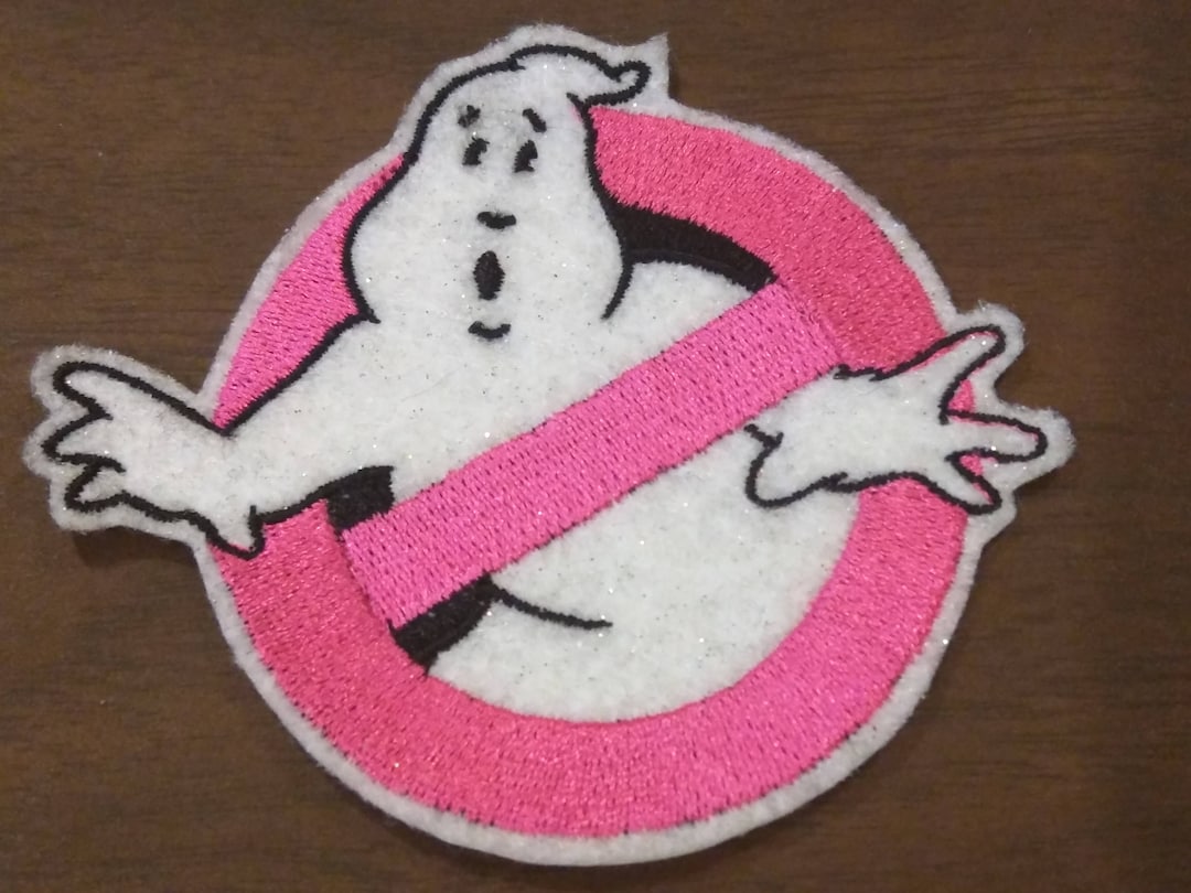 Hot Pink Ghostbusters Inspired Logo, No Ghost Embroidered Iron on Patch ...