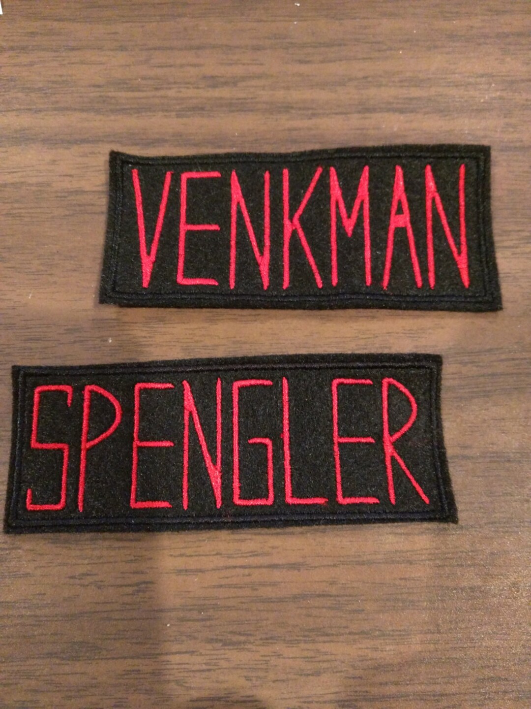 Kids Size GHOSTBUSTERS Inspired Name Badge Iron on Patch, CUSTOM ...
