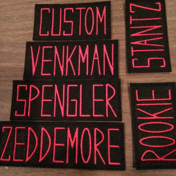 Ghostbuster Name Tag - Etsy