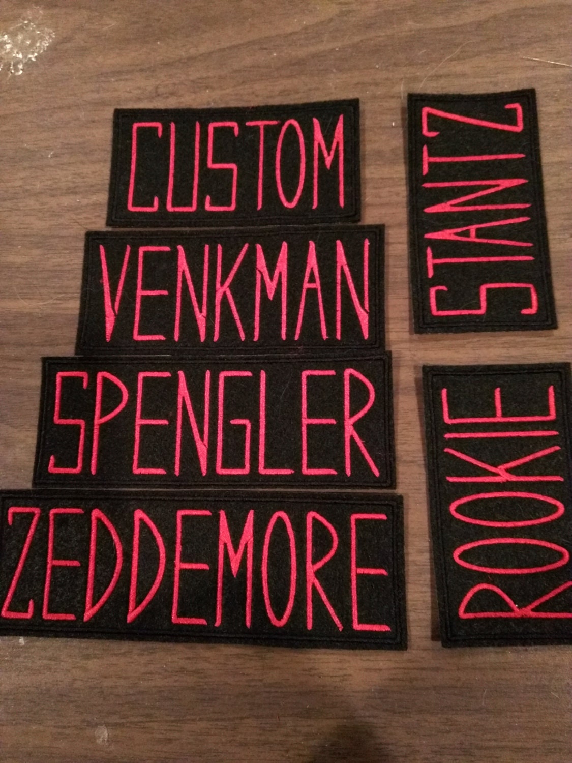GHOSTBUSTERS Inspired Embroidered name badge iron on patch | Etsy